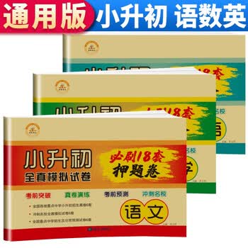 2022 小升初全真模拟试卷必刷18套押题卷 语文数学英语3本套装 考前突破真卷演练考前预测冲刺名校