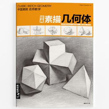 《素描几何体》零基础入门教程书石膏静物铅笔素描技法结构艺术美术绘画临摹本杨建飞主编素描