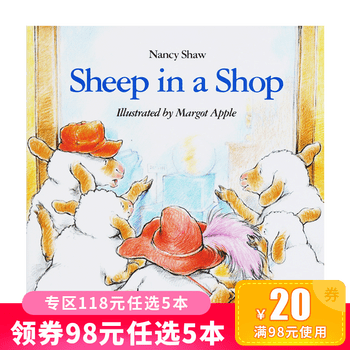 英文原版绘本 Sheep in a Shop 廖彩杏书单 早教益智图画书