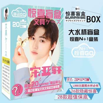 者自火影忍者肖战天官赐福刘耀文时代少年团盲盒明星动漫周边水杯礼盒明信片照片小卡海报贴纸者自 宋亚轩盲盒【必出专属水杯】