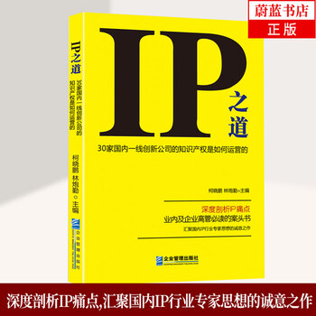 图书IP之道 30家国内一线创新公司的知识产权是如何运营的 IP行业 企业高管阅读书籍