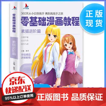 零基础漫画教程:素描进阶篇 360天从小白到高手 再到高高手之旅 手绘精品详析教程 分解讲解从易