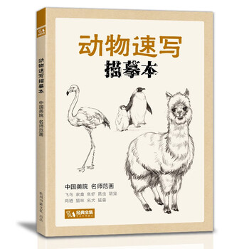 动物速写描摹本 零基础画画入门新手自学教程书籍线描花卉临摹手绘初学者学绘画教材铅笔画素描速写描摹画稿