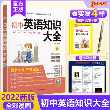 2022版初中数学知识大全人教版初一初三初二数学知识点总结清单初中数学公式定律基础知识手册七年级 英语