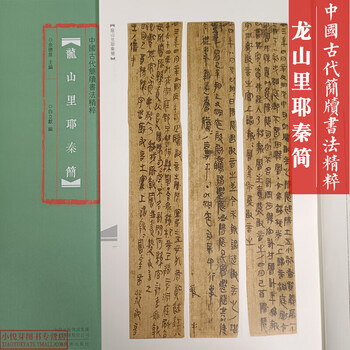 中国古代简牍书法精粹 龙山里耶秦简 毛笔书法字帖 临摹赏析 秦简字帖 毛笔古代简牍书法 简牍书法研究