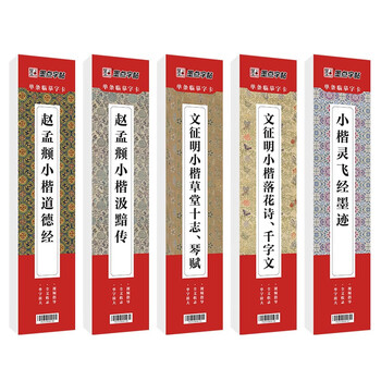 墨点字帖临摹字卡 （京东套装5册）