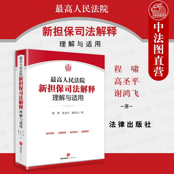 最高人民法院新担保司法解释理解与适用 程啸高圣平谢鸿飞 附高院关于适用《民法典》有关担保制度解释