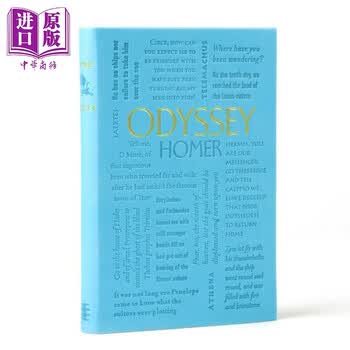 荷马 奥德赛 Word Cloud Classics Odyssey 英文原版 Homer