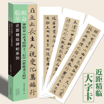 临帖革命近距精临碑帖系列钟绍京灵飞经四十三行转轮王经 毛笔楷书初学放大本近距离临摹练字卡活页装订
