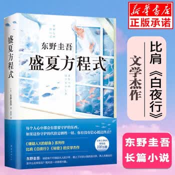盛夏方程式 东野圭吾长篇侦探悬疑推理小盛夏的方程式 外国文学经典长篇小说畅销书排行榜神探伽利略系列