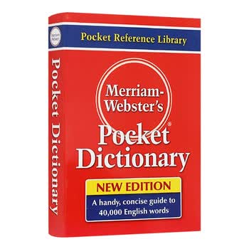 韦氏袖珍字词典 英文原版 Merriam-Webster's Pocket Dictionary 英