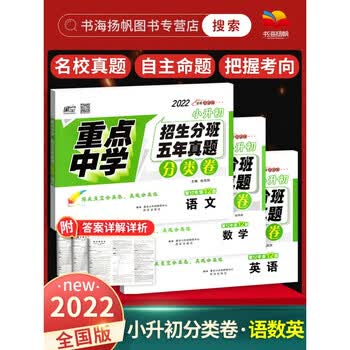 2022新版小升初真题试卷星空分类卷总复习语文数学英语全套 小学六年级上下册试卷练习册总复习专项训练