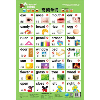 高频单词(双面有声版)/小海豚启蒙必备挂图