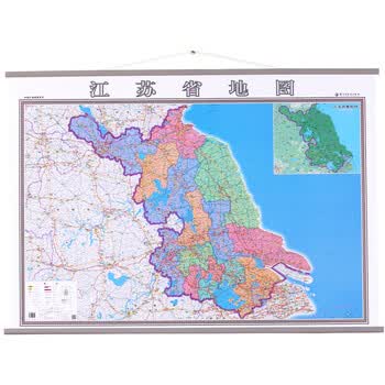 2021年 江苏省地图 1.4米*1米 高清加厚版 覆膜防水政区交通地形图