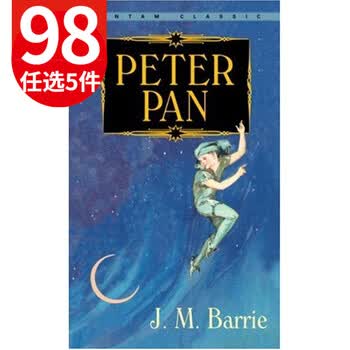 彼得潘 英文原版 儿童经典小说 Peter Pan (Bantam Classic) 青少年儿童文学 J M Barrie Bantam