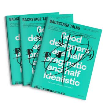 【包邮】【订阅】 Backstage Talks 商业设计行业对谈对话集小众杂志 美国英文版 年订1期