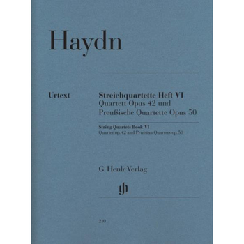 亨乐原版 海顿弦乐四重奏卷六 op42 50 Haydn String Quartets HN210