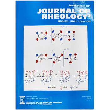 【单期可选】Journal of Rheology 美国流变学杂志 2021年1/2/3/4/5/6 2021年1/2月合刊