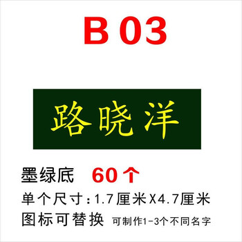 定制迷彩软姓名牌贴学生幼儿园名字贴可缝熨烫体能衣服名字条防丢布标签防水 B05星红底