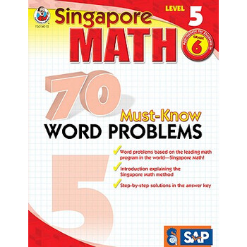 70 Must-Know Word Problems, Grade 6