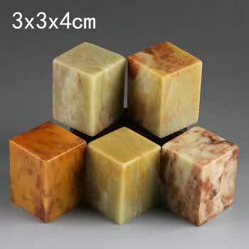 篆刻石料青田石2*5章料印章初学者练习石章印石章料非寿山石 青田石3*3*4厘米 2个