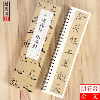 唐褚遂良阴符经 经典碑帖临摹卡 主编 洪亮 近距离临帖卡 临字卡【阴符经全文】9787539892825