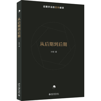 正版图书 从后期到后期 叶明 北京大学出版社 9787301279014