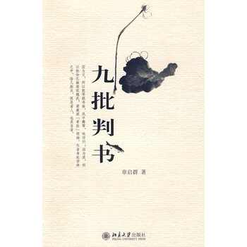 九批判书章启群北京大学9787301154212
