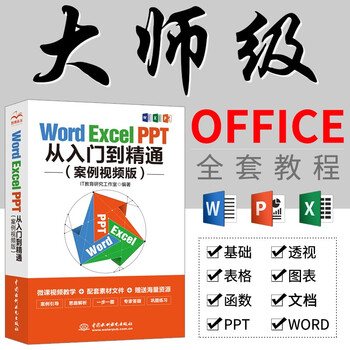 Word Excel PPT从入门到精通（案例视频版）office办公软件，职场伴侣，数据统计 Word Excel PPT 从入门到精通