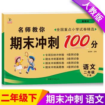 二年级下册语文 人教部编版 期末总复习模拟试卷 期末冲刺100分