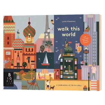 Walk This World 英文原版 走遍全世界 儿童英语启蒙纸板翻翻书 精装 英文版进口原版书