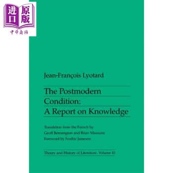 后现代状态 关于知识的报告 英文原版 Postmodern Condition 让-弗朗索瓦·利奥塔