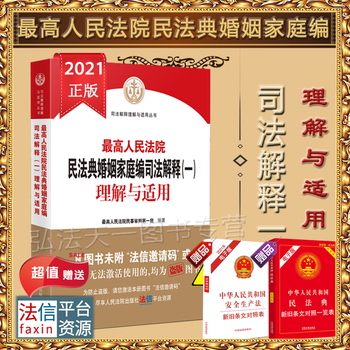 速发 最高人民法院民法典婚姻家庭编司法解释（一）理解与适用 2021新书 人民法院出版社