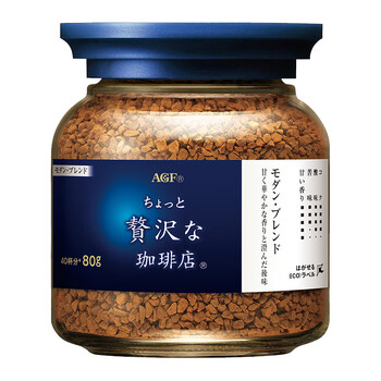 【AGF奢华咖啡店】AGF日本原装进口 现代摩登版・混合风味 黑咖啡 80g/瓶【行情 报价 价格 评测】-京东