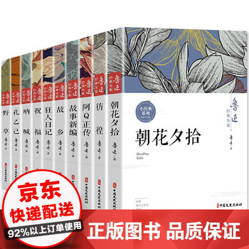 鲁迅全集 鲁迅  狂人日记  朝花夕拾 故乡彷徨呐喊阿Q正传散文杂文小说集 全10册青少年文学作品集 鲁迅10册