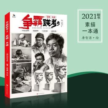 争霸联考5素描一本通唐智源郭健2021烈公文化石膏头像几何素描静物头像单体组合明暗透视步骤局部讲解团
