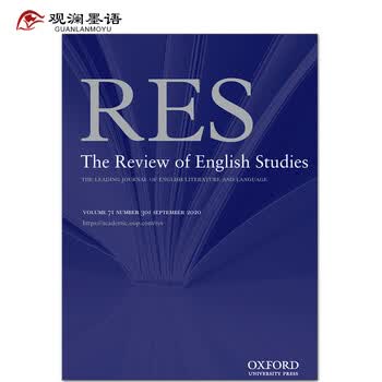 Review of English Studies  英语研究评论  2020年9月刊 英国语言文学 2020年9月刊