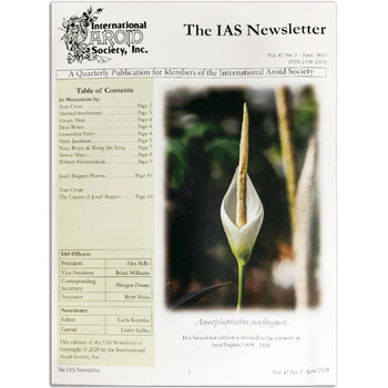【单期可选】IAS Newsletter Vol.42.2 国际天南星科植物协会通讯 2020年6月 2020年6月刊