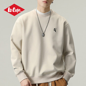 Lee Cooper男士重磅卫衣秋季男上衣潮牌男装2023新款秋装男款加绒上衣春秋款 杏色常规 M【图片 价格 品牌 报价】-京东