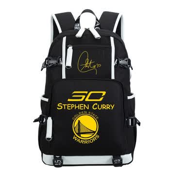 NBA勇士队30号 斯蒂芬库里书包双肩包英伦运动电脑背包男女学生包 A01