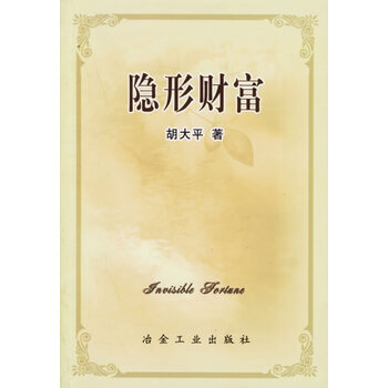 隐形财富 胡大平 冶金工业出版社