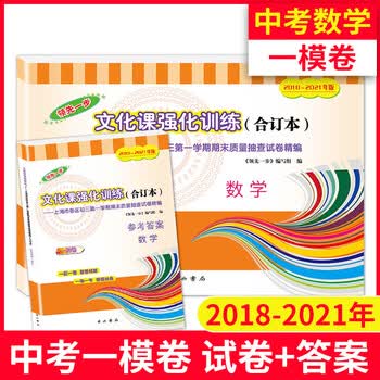 2018-2021年版领先一步上海中考数学一模卷文化课强化训练20192020四年合订本上海市各区初三初中九年级期末抽查模拟试卷含答案