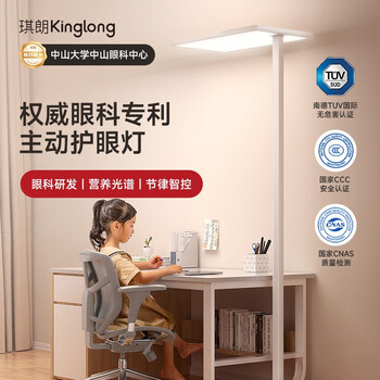 琪朗灯饰（KingLong） 学习主动护眼台灯立式ALED全光谱落地式灯卧室钢琴灯练琴灯饰具 自然光立式护眼灯Pro版【图片 价格 品牌 报价】-京东