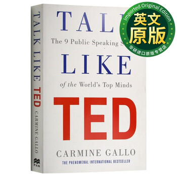 TED 演讲的力量 英文原版 Talk Like TED 卡迈恩加洛 像TED一样演讲
