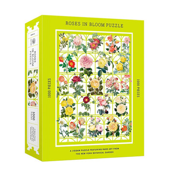 绽放的玫瑰拼图Roses in Bloom Puzzle 纽约植物园英文原版拼图 1000块