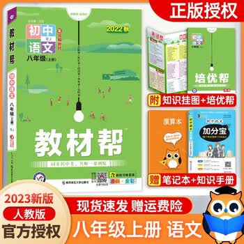 2023新版 初中教材帮八年级上册语文RJ人教版全彩 初中同步初二教材解读8年级上册语文辅导资料书同步