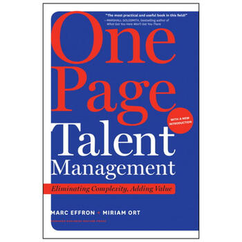 One Page Talent Management, with a New Intro...
