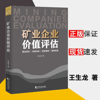 现货包邮 矿业企业价值评估 王生龙 中国市场出版社