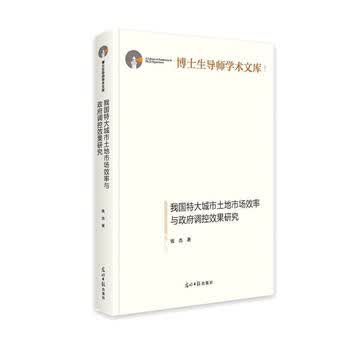 我国特大城市土地市场效率与政府调控效果研究张杰光明社9787519458676/建筑书籍