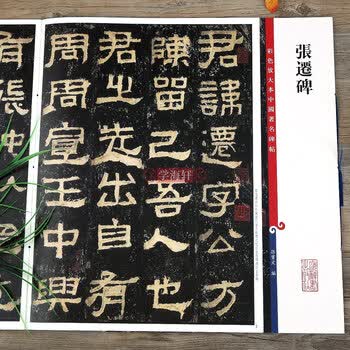 张迁碑 高清彩色放大本中国碑帖 繁体旁注 汉代隶书毛笔字帖古帖墨迹书法临摹 孙宝文编 学海轩上海辞书